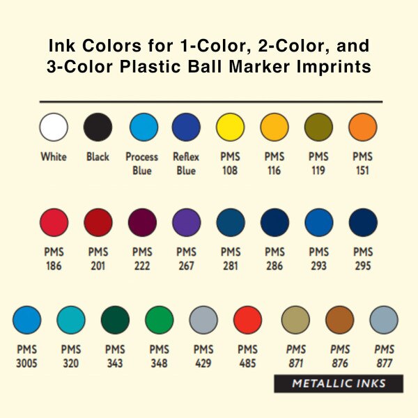 Imprinted Plastic Quarter Marker | Par One Inc.